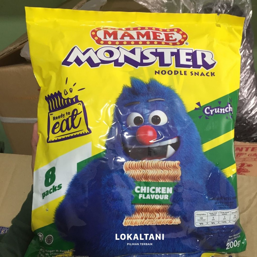 Jual Mamee Monster Noodle Snack Chicken 200gr/Jajanan kekinian/Makanan ...