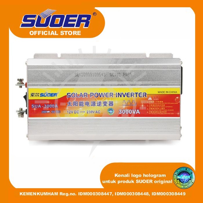 Jual Power Inverter 3000 Watt 12 Volt (3000W / 12V ) Sua 1500 12 V ...