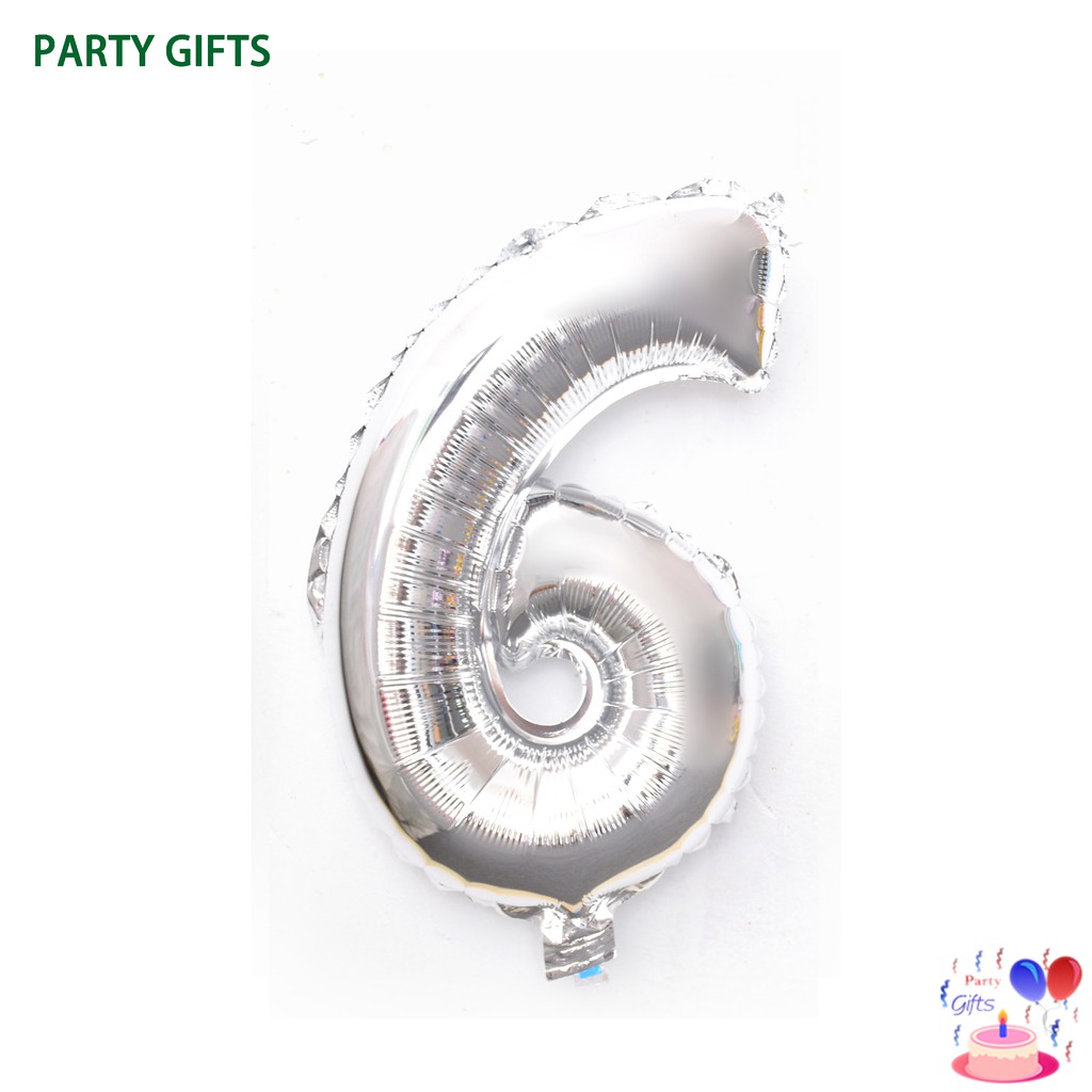 Jual Balon Foil Huruf Silver 16 Inch 40cm A-Z Balon Foil Angka 0-9 ...