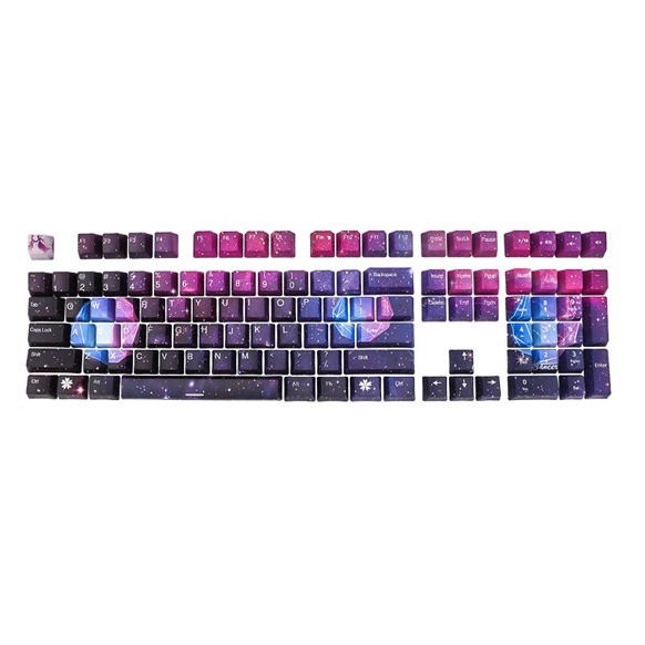 Jual Galaxy Keycaps PBT OEM Mechanical Keyboard Keycap Galaxy Stars ...