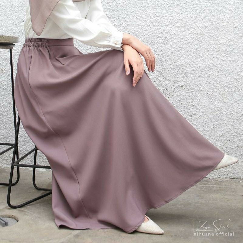 Jual Rok Panjang A-Line Bawahan Wanita Bahan Adem, Rok Circle Skirt Rok ...