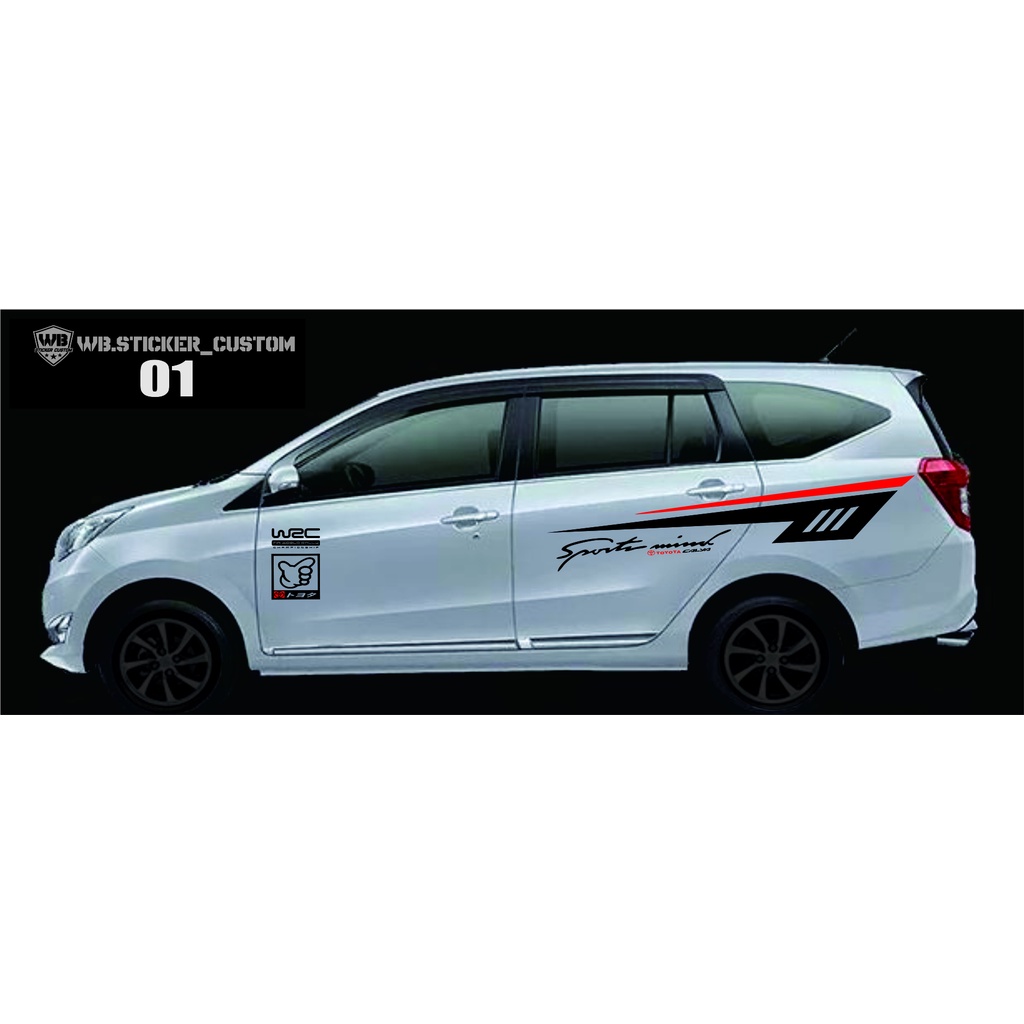 Jual STICKER VARIASI BODY MOBIL SIMPLE CUTTING STICKER CALYA SIGRA ...