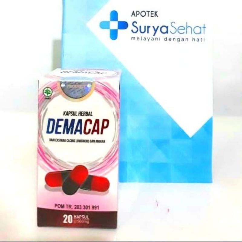 Jual Demacap isi 20 kapsul - Obat Tipes - Ekstrak Cacing- Obat Tifus ...