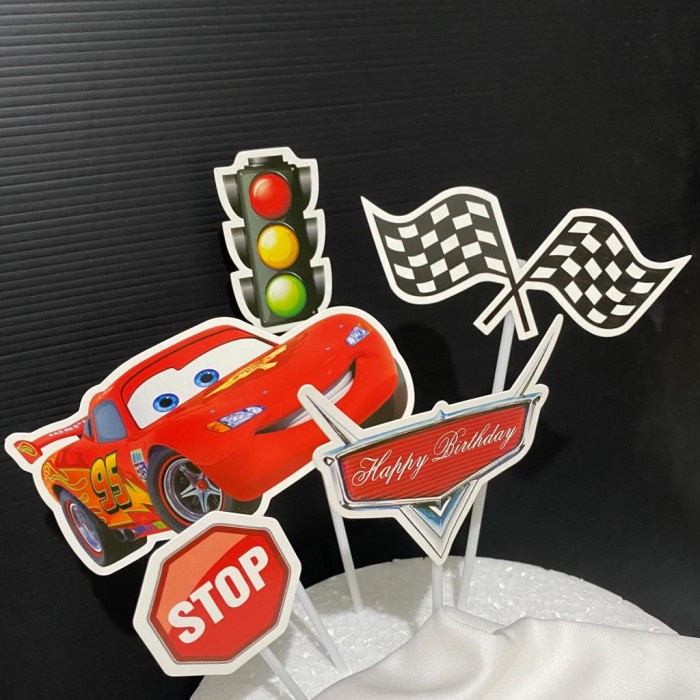 Jual TOPER KUE DISNEY CARS MOBIL DEKORASI KUE ANAK DISNIY CARS CAKE ...