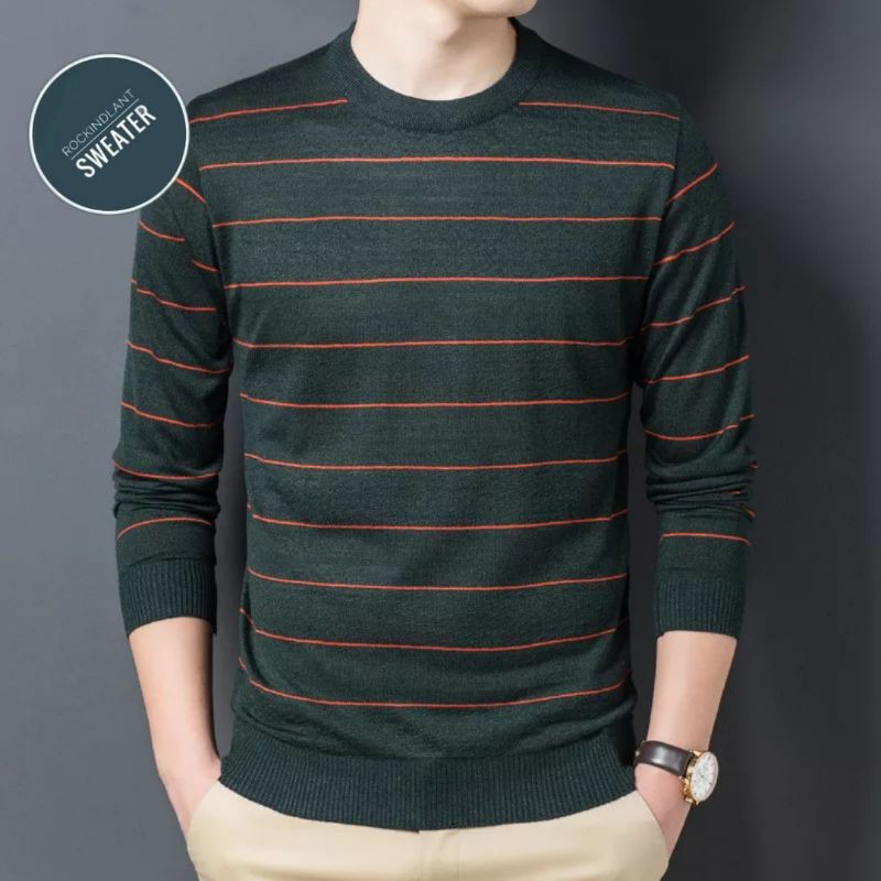 Jual Sweater Crewneck Pria/Sweater Oneck Rajut Pria/Sweater Pria ...
