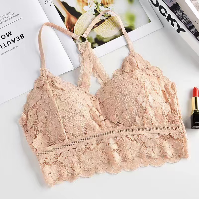 Jual HOHO_HWANG (B-309) Bra Renda BH Wanita Tanpa Kawat Bralette Sexy dengan Busa IMPORT ...