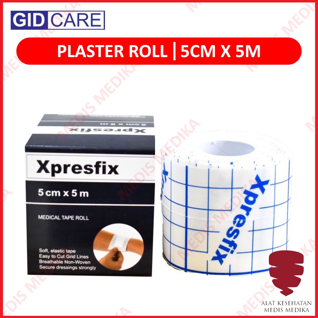 Jual Xpresfix Non-Woven 5 cm x 5 m GIDCare Plester p3k Pembalut Luka ...