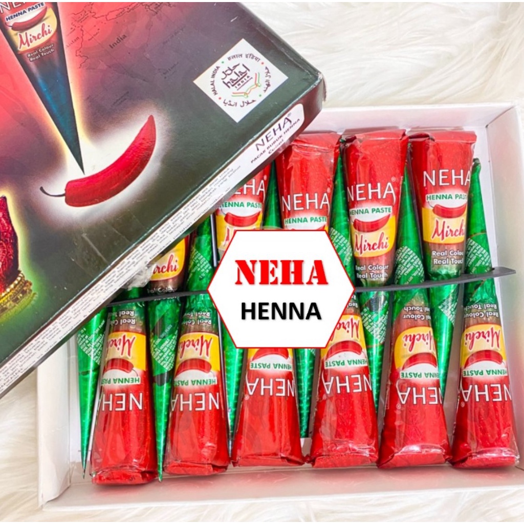 Jual WBS NEHA HENNA PASTE HENNA HALAL BPOM ECERAN Heena Henna Hena ...