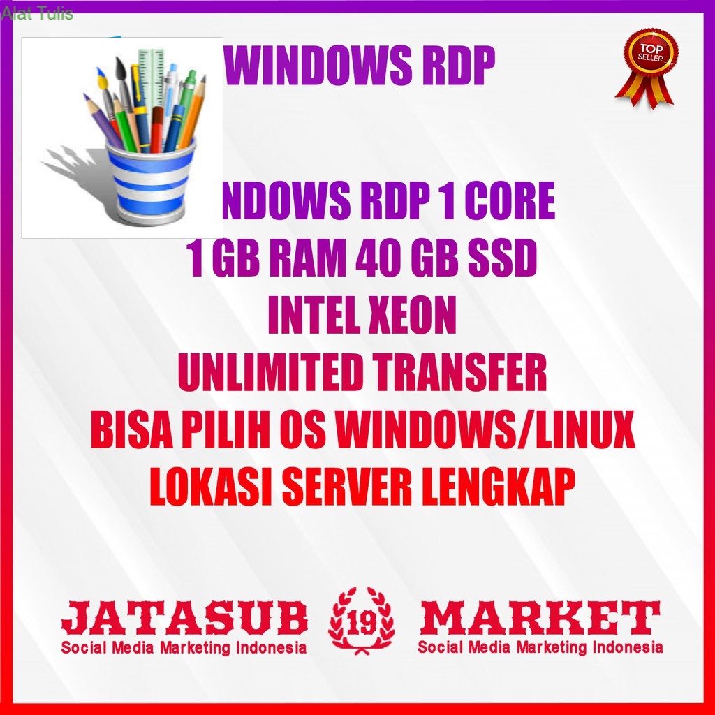 Jual PROMO 5 RDP WINDOWS 1 CORE 1GB RAM ADMIN 30 HARI | Shopee Indonesia