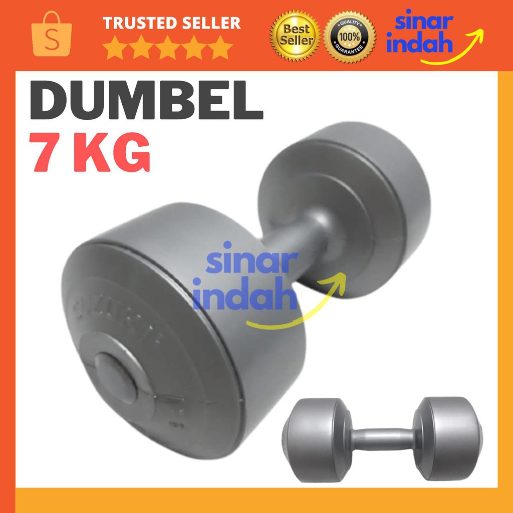 Jual Dumbel Suzuki 7 Kg Dumbell Plastik Barbel Fitness Dambel Gym ...