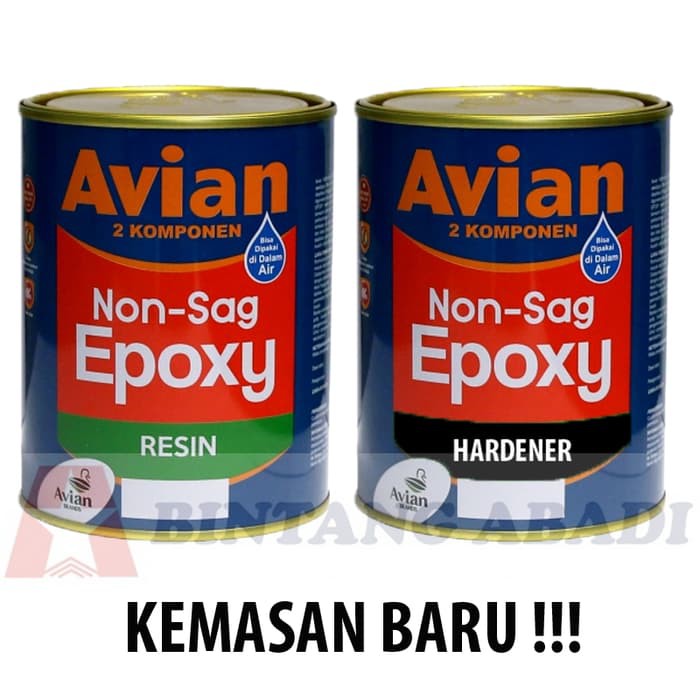 Jual Avian NON-SAG Epoxy Kaleng 800 Gram (2 komponen 400 Gr) Kering ...