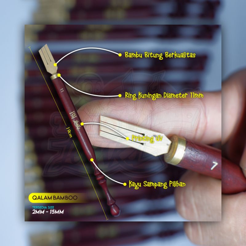 Jual Qalam Bamboo / Kalam Kaligrafi / Kalam Bambu / Pena Kaligrafi ...