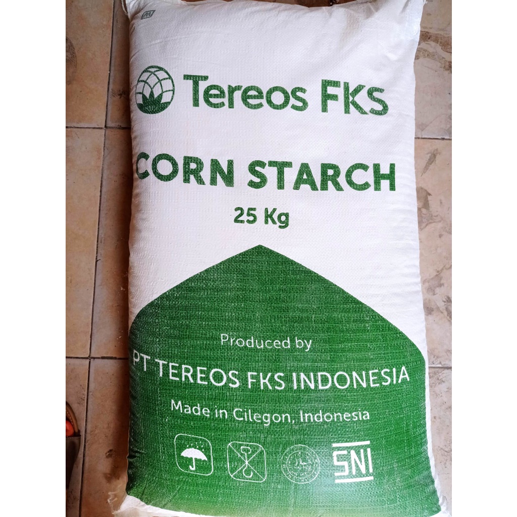Jual KHUSUS JNE CornStarch Tereos / Tepung Maizena Tereos FKS 1 sak 25 kg / Corn Starch / Tepung ...