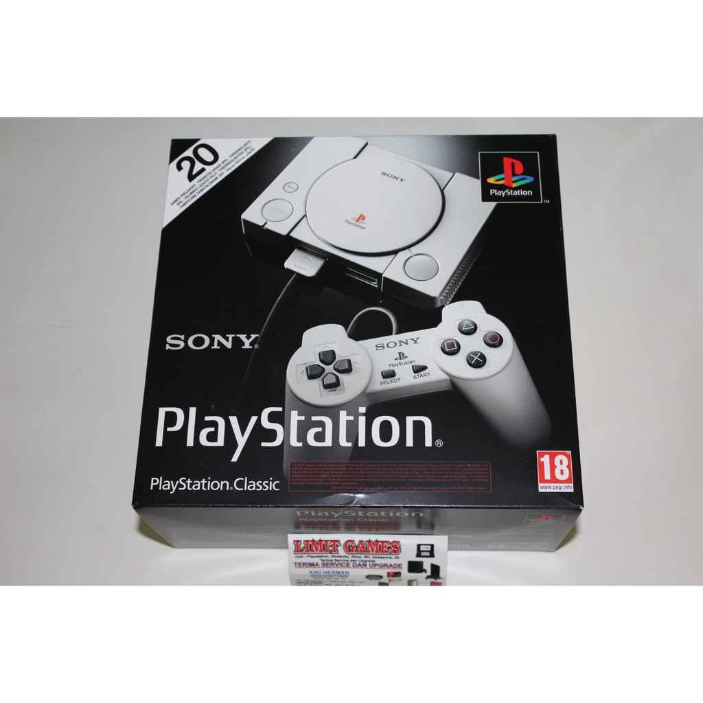 Jual PlayStation Classic Edition Console Included 20 Games | Shopee ...