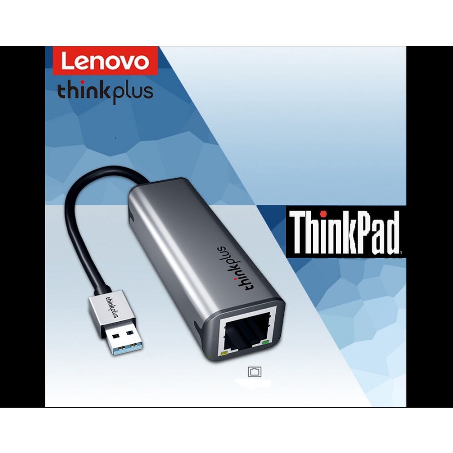 Jual Lenovo Thinkplus USB Type A to LAN RJ45 Ethernet Adapter 1000Mbps ...