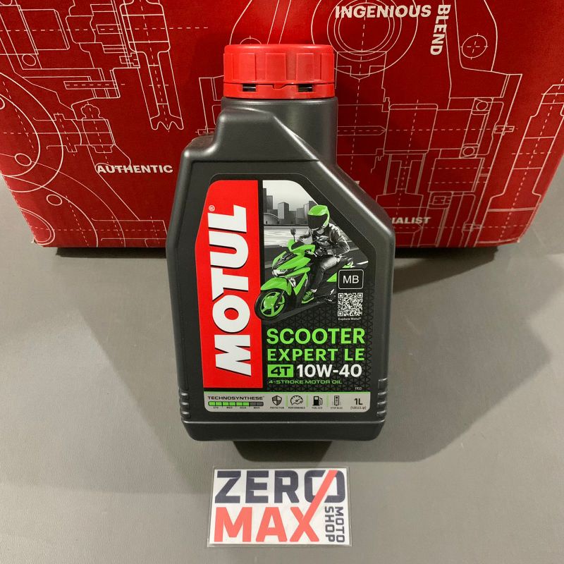 Jual Oli Motor Matic MOTUL Scooter Expert LE 4T 10W40 Technosynthese 1L Original | Shopee Indonesia