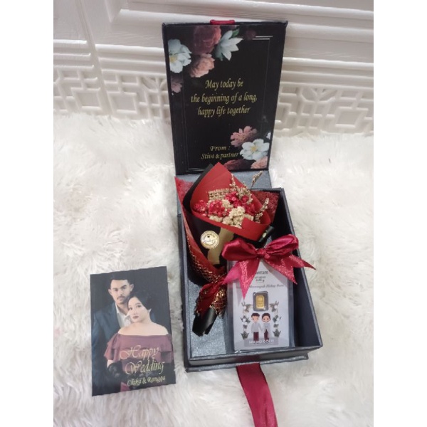 Jual PO / PAKET box + Micro Gold 0.1 - 0.25 gr / hampers hardbox custom ...