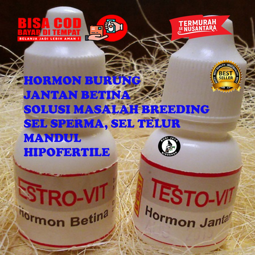 Jual 1 PAKET TESTO-VIT ESTRO-VIT DRH JATMIKO OBAT VITAMIN HORMON BURUNG ...