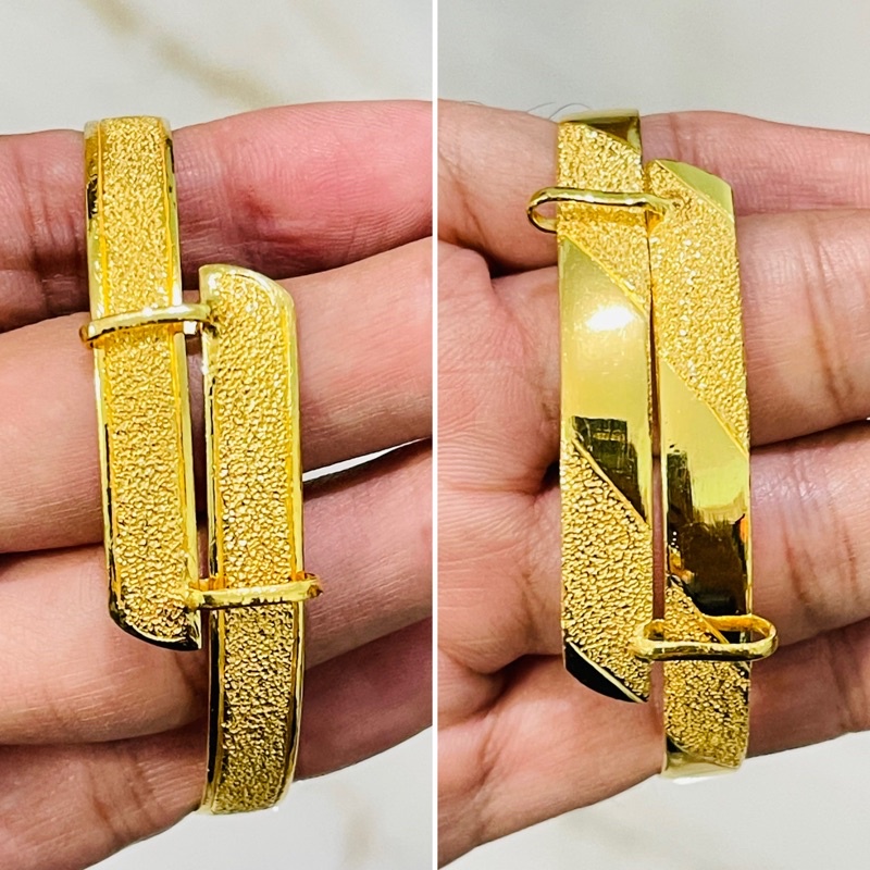 Jual Perhiasan Gelang Bangkok Siliasih Motif Lapis Emas 24k | Shopee Indonesia