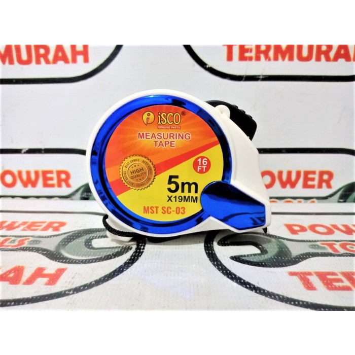 Jual Roll Meteran 5M ISCO Auto Stop Meter 5 Measuring Tape 5 Meter ...