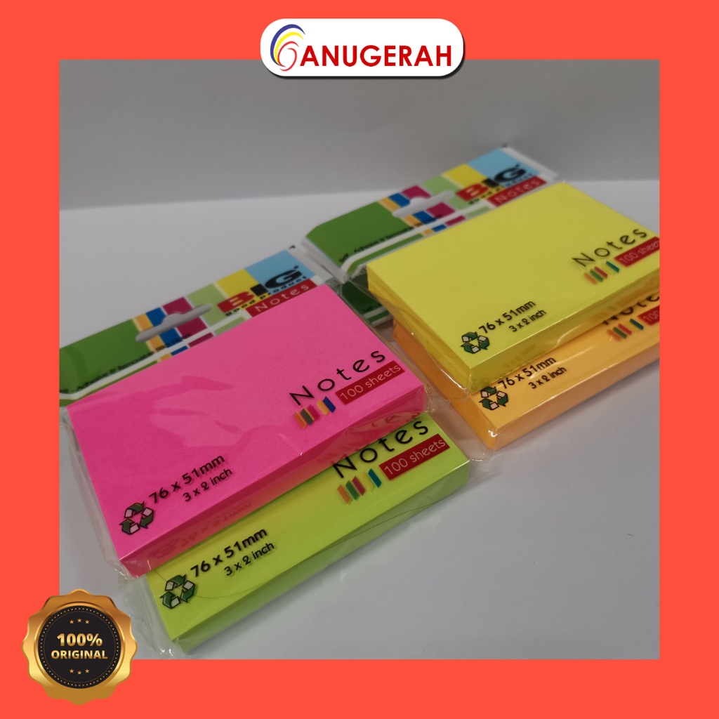 Jual BIG POST IT 76X51MM COLOUR | Shopee Indonesia