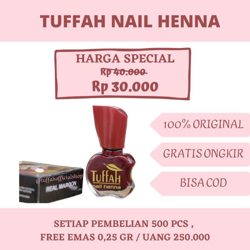 Jual OFFICIAL - TUFFAH NAIL HENNA - TUFFAH - HENNA TUFFAH | Shopee ...