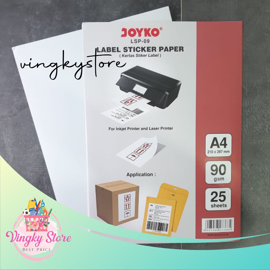 Jual Label Sticker Paper / Kertas Stiker Label LSP-09 Joyko | Shopee ...
