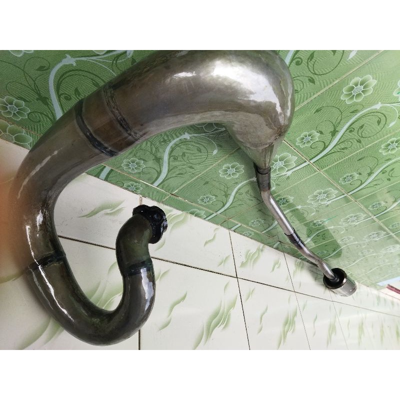 Jual Knalpot udang trail RX Z rangka KTM modif silincer Kiri|knalpot ...