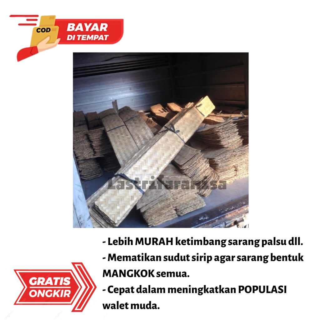 Jual BESEK BAMBU BESEK SIRIP WALET WALLET 20x100cm 20 cm x 100 cm 20cm ...
