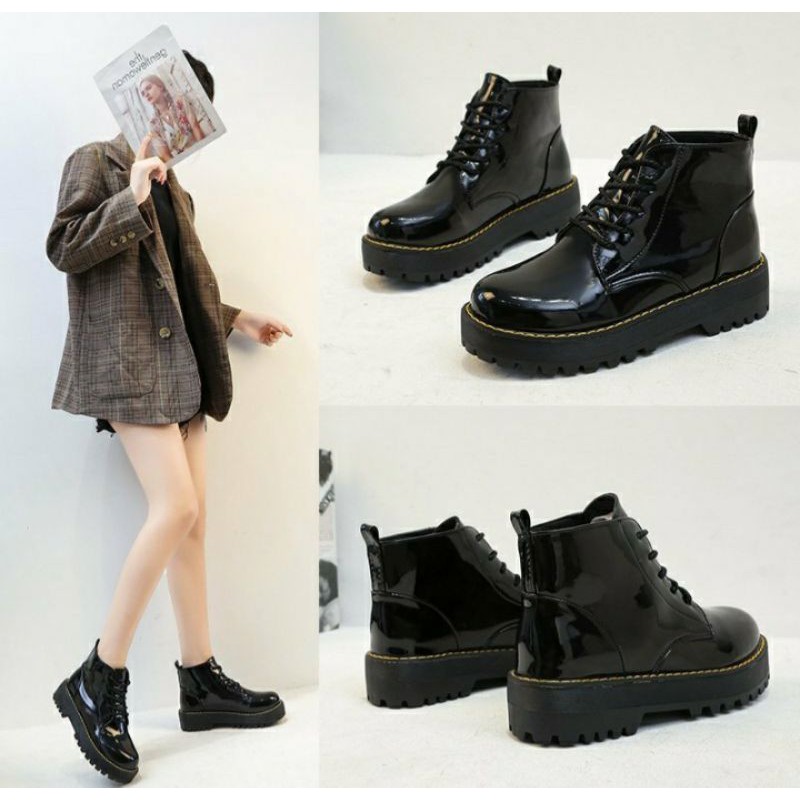 Jual Sepatu Docmart | Sepatu Boots Wanita Martin Model British ...