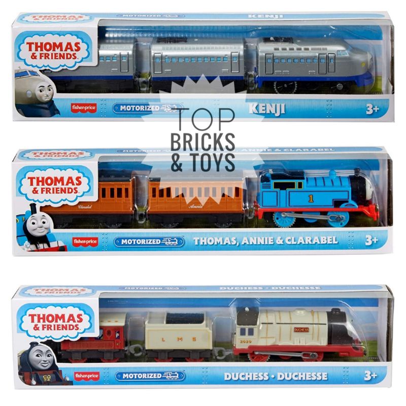 Jual MATTEL, Thomas & Friends Motorized - Kenji/Thomas, Annie, Clarabel/Duchess/Golden Thomas ...