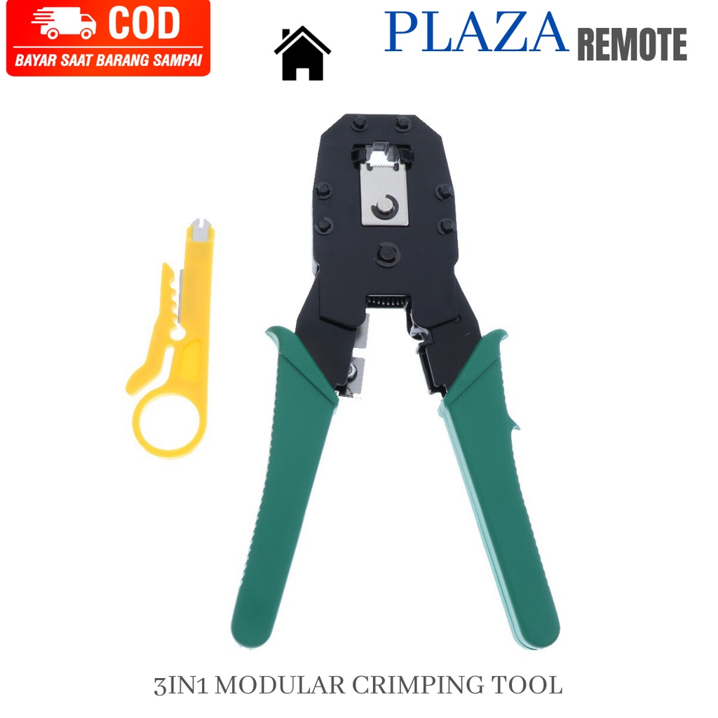 Jual Tang crimping Tool 3 Hole Tang Lan RJ45 RJ11 RJ 45 Networking ...