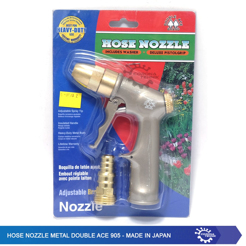 Jual Hoze Nozzle Metal - Semprotan Air Double Ace 905 - Made in Japan ...
