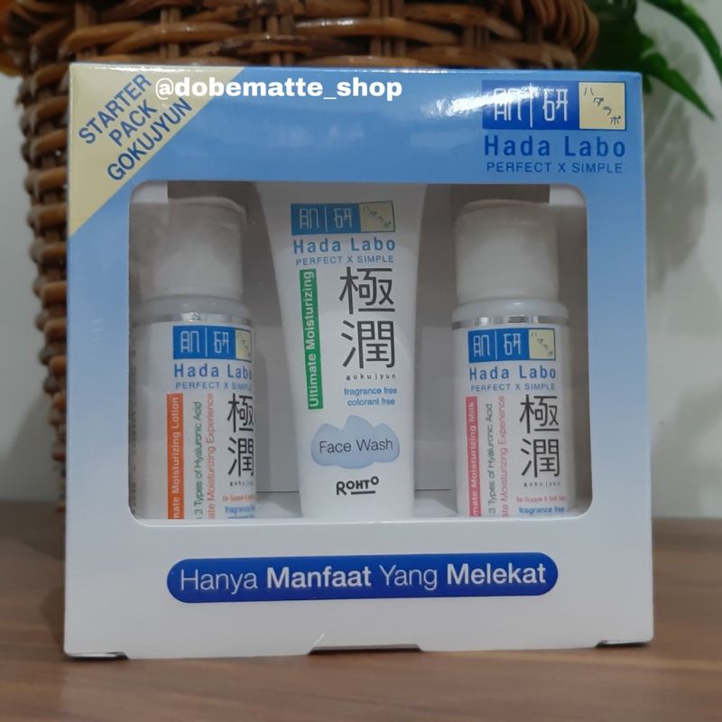 Jual HADALABO GOKUJYUN STARTER PACK / HADA LABO STARTER PACK / HADALABO ...