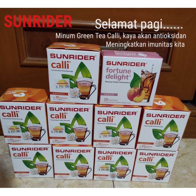 Jual Calli Sunrider Teh Hijau dengan Ekstrak Herbal Alami Green Tea ...