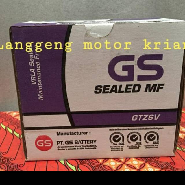 Jual ACCU GS GTZ6V ASTRA ASLI | Shopee Indonesia