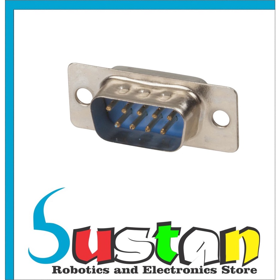 Jual Serial Port Connector DB9 DB 9 pin Male 9p Socket soket RS232 RS ...