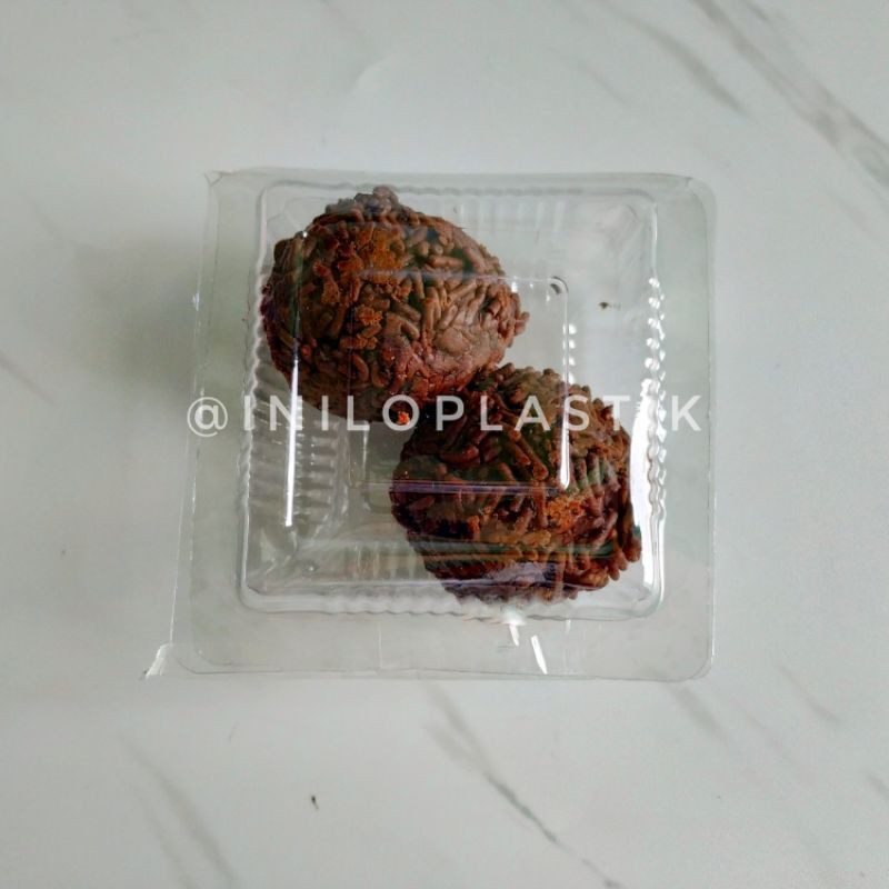 Jual mika plastik bening serbaguna / wadah kue plastik mika 6X [100pcs ...