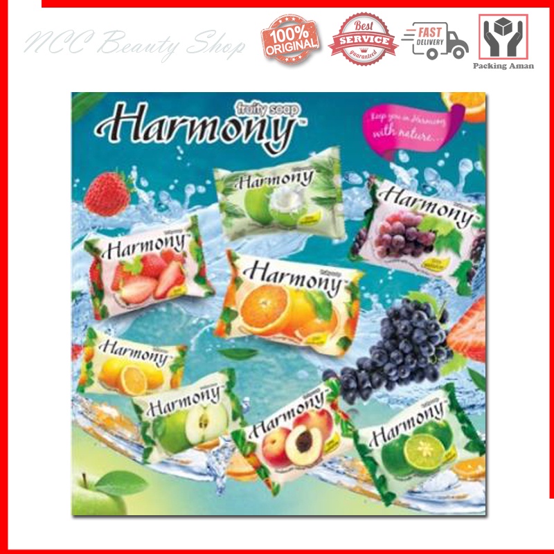 Jual * NCC * Harmony Sabun Mandi Batang Fruit Soap Wangi Buah Buahan Harmoni - Netto 70 gr ...