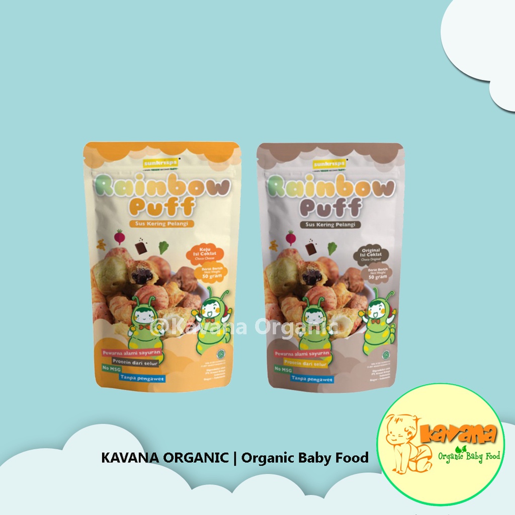 Jual Sunskrips Rainbow Puff Dengan Isian Coklat | Shopee Indonesia