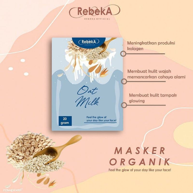 Jual organic mask Basic By REBEKA ( 20 GRAM ) | Shopee Indonesia
