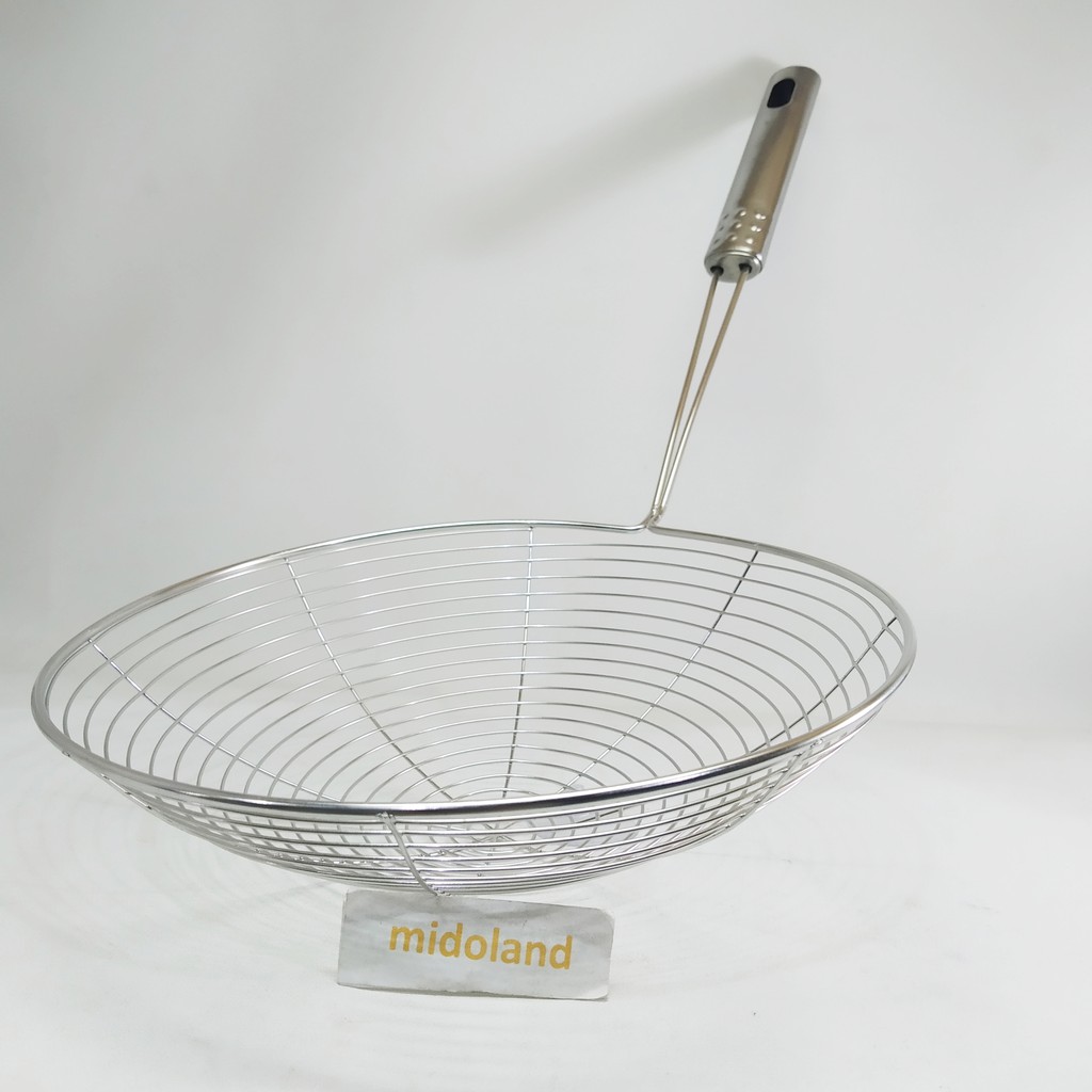 Jual Saringan Goreng Gorengan Kawat spiral Stainless besar 19cm 19 cm ...