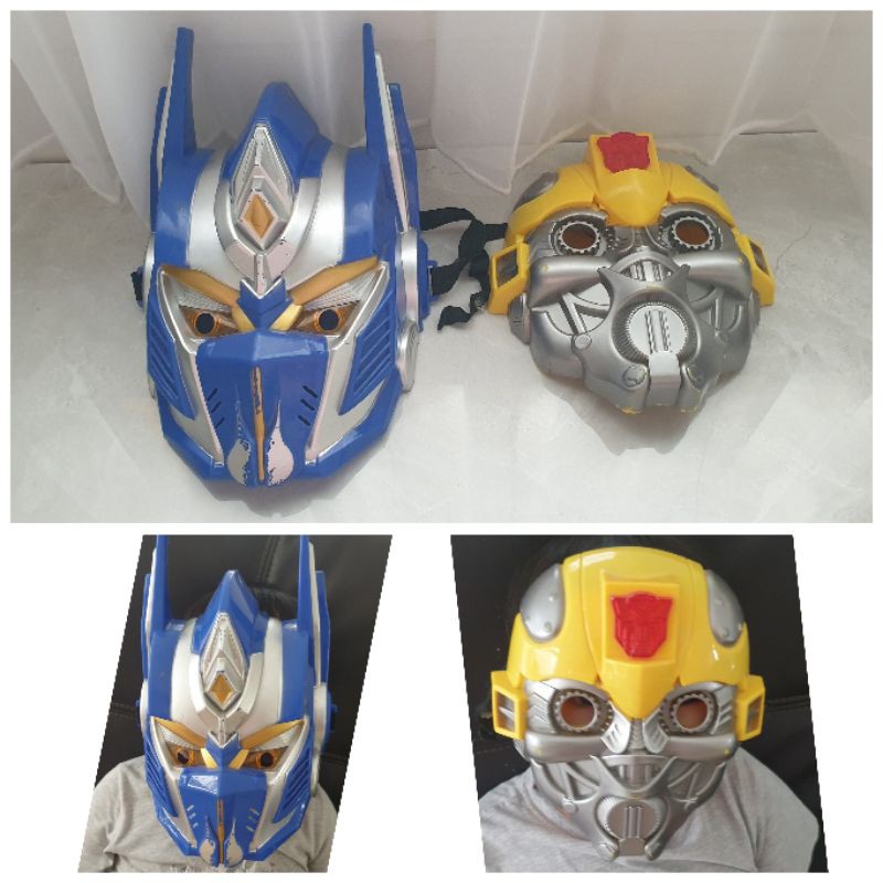 Jual topeng transformers optimus prime FREE bumble bee (2 barang ...