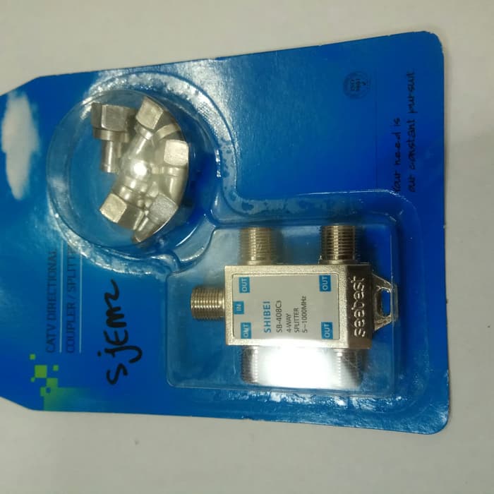 Jual Pembagi Antena TV/ Spliter Splitter Antena TV DX 2 3 4 TV Way Besi ...