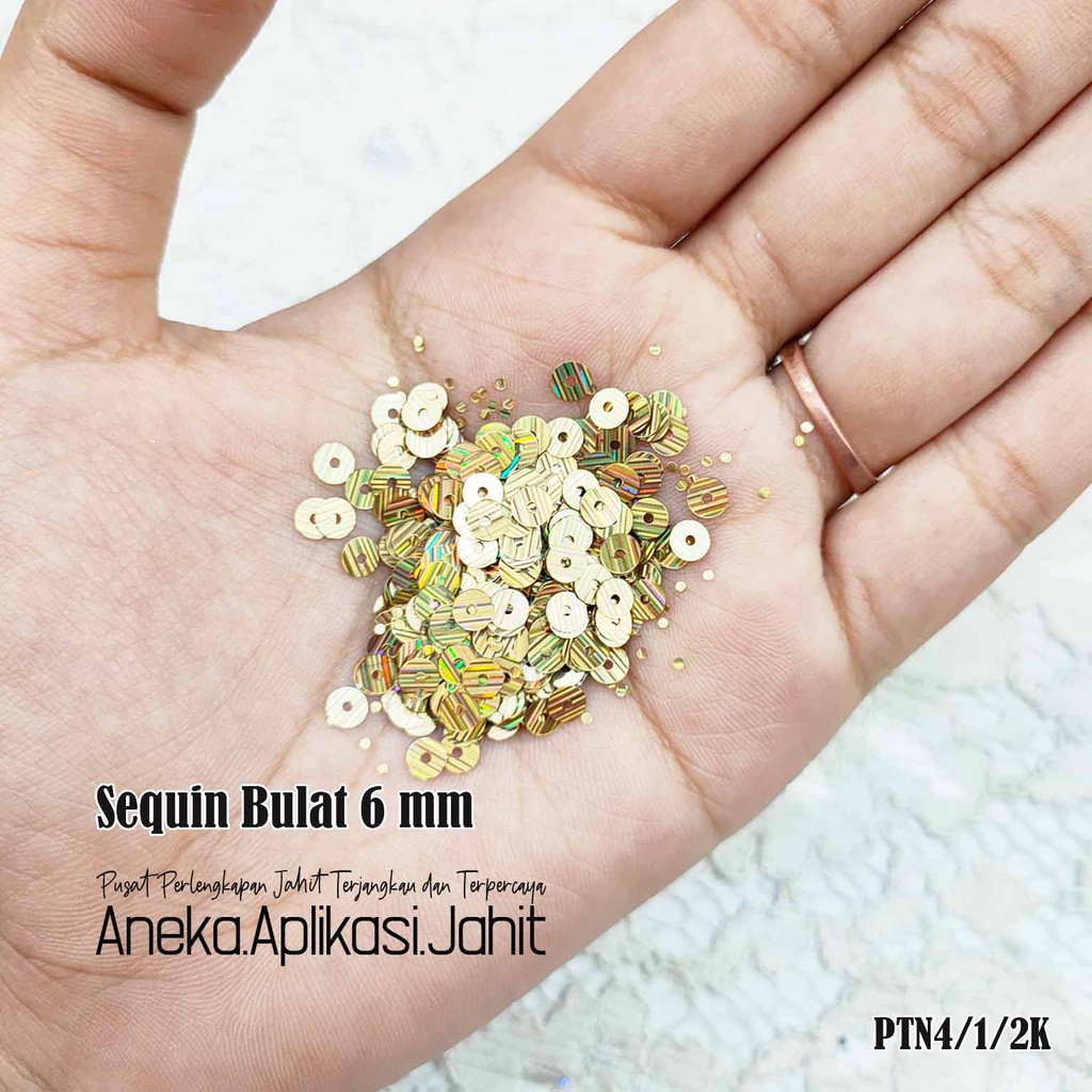 Jual PAYET RAMBOCI PIRING 4 MM / SEQUIN RILIS 4 MM (5 GRAM) | Shopee ...