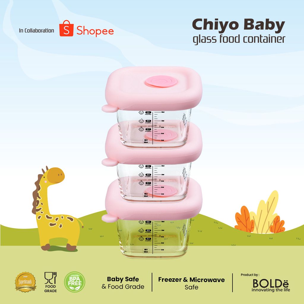 Jual BOLDe Chiyo Baby Glass Food Container Exclusive Shopee | Shopee ...