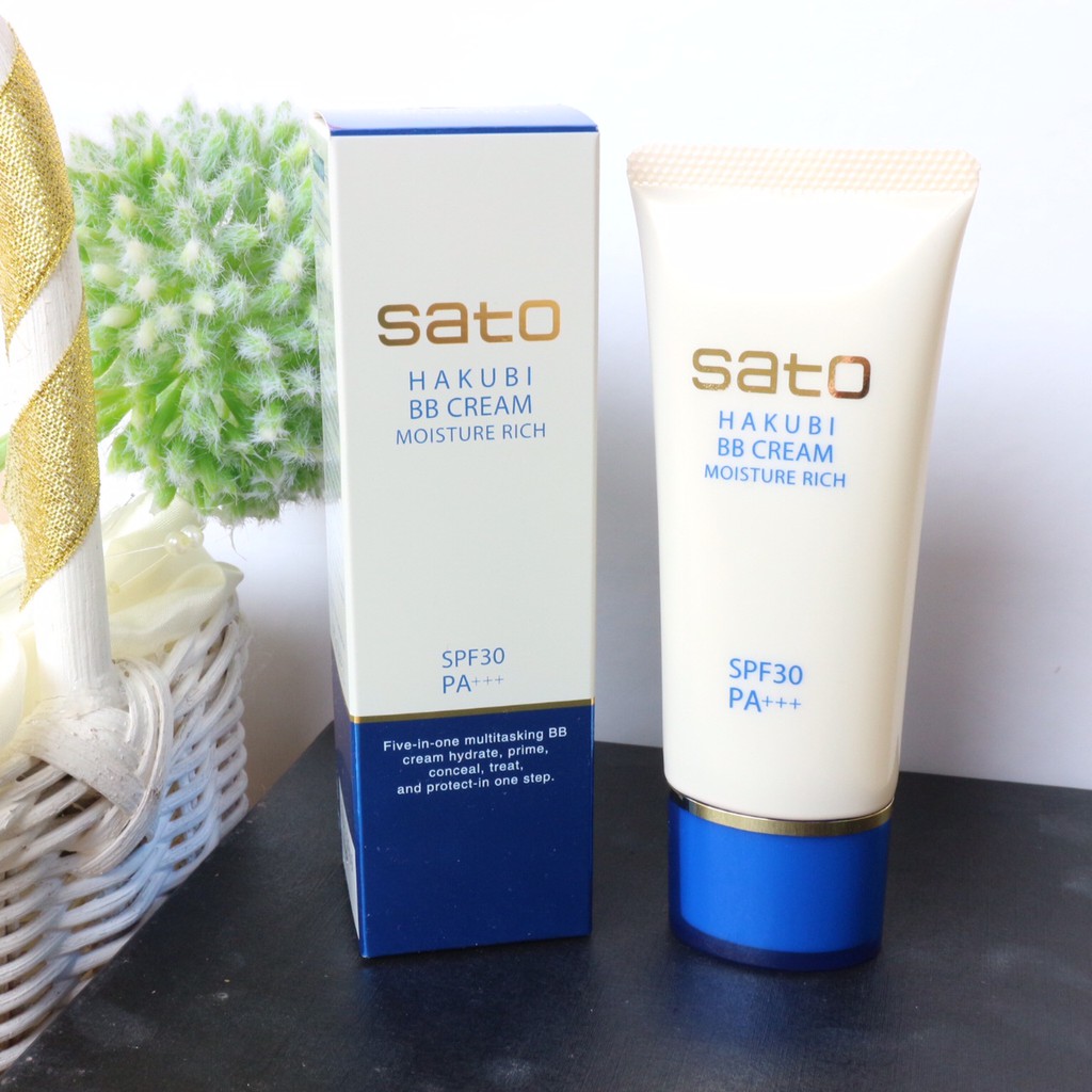 Jual HAKUBI BB CREAM MOISTURE RICH 40gr SPF30 ORIGINAL JAPAN | Shopee ...