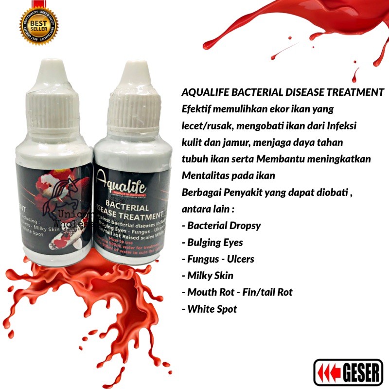 Jual OBAT IKAN HIAS AQUALIFE BACTERIAL DISEASE TREATMENT | Shopee Indonesia
