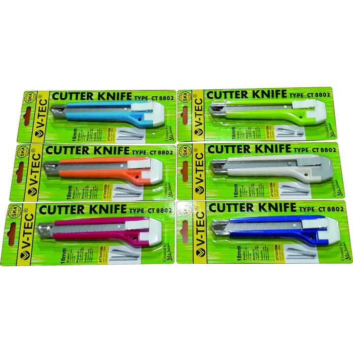 Jual New Product !! V-Tec Cutter Knife Type CT 8802 - Pisau Cutter merk ...