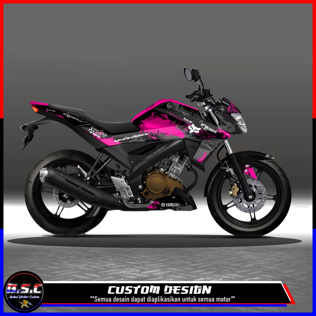 Jual Sticker Decal FULL BODY Vixion R New Vixion Motif Fox Splash ...